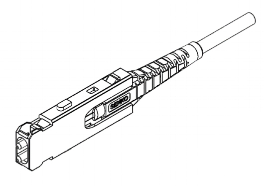 Three different potential duplex optical connectors recommended by QSFP ...
